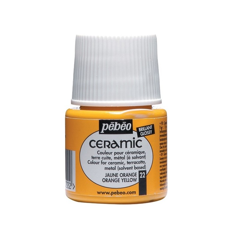 Pebeo Ceramic 22 Orange Yellow Seramik Boyası